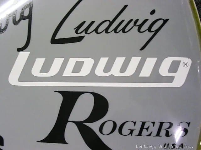 Late 70's/80's Ludwig White Logo Sticker/Decal (Hi Quality 3M | Reverb