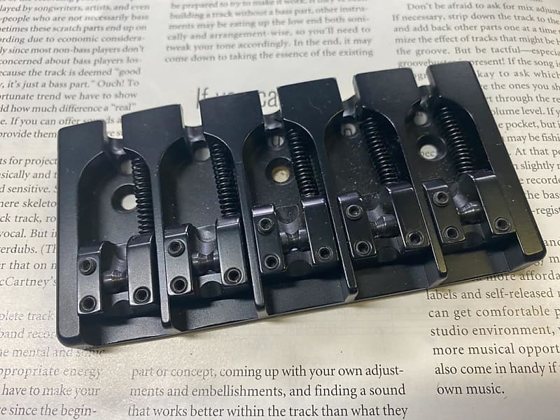 5-String Quickload Bass Bridge Black | Reverb