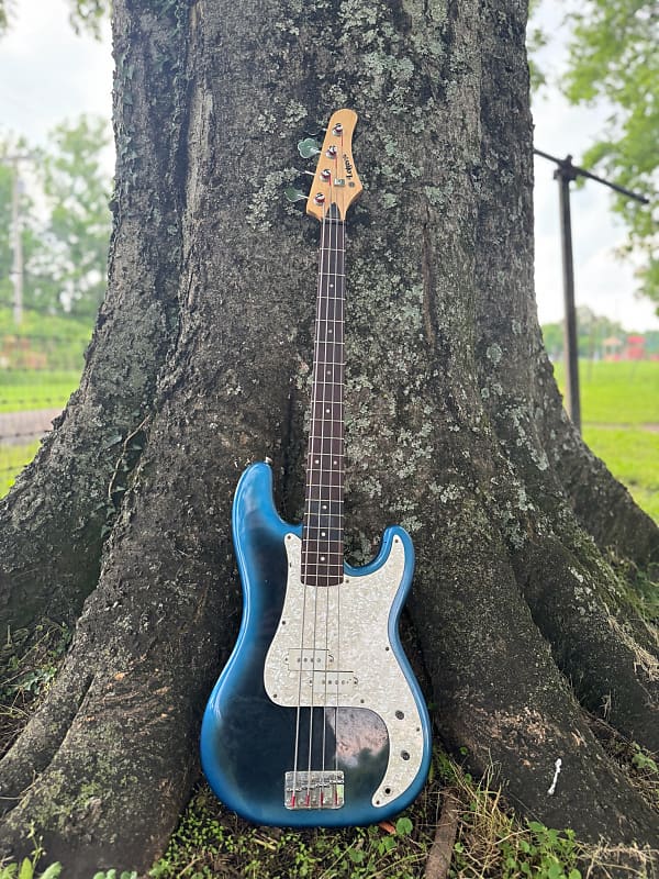 Lotus Vintage Precision P Bass Fender Style Blueburst with | Reverb