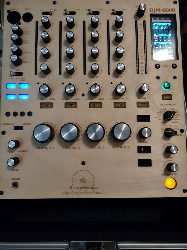 Pioneer DJM-800R Full Rotary Kit &Custom Birch Faceplate | Reverb