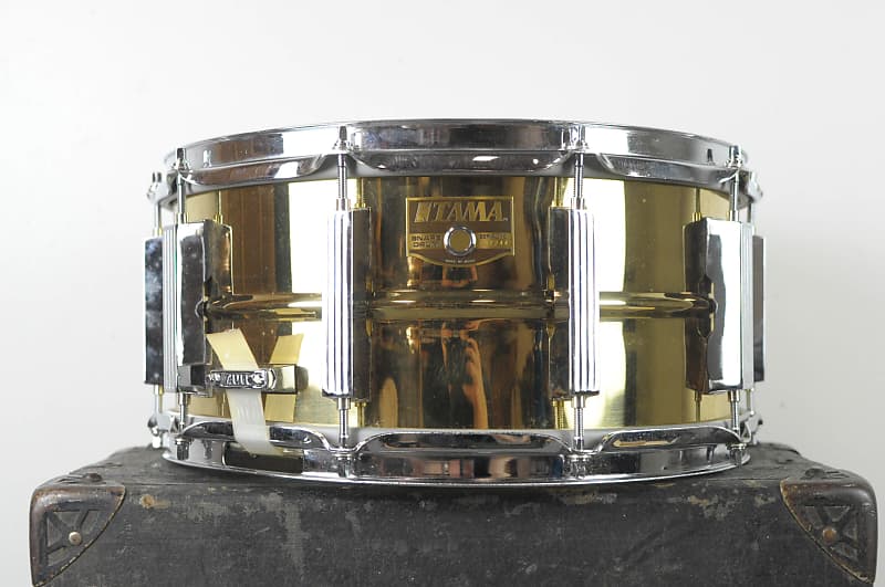 1990s Tama NOS 6.5x14 Power Metal Brass Snare Drum | Reverb Canada