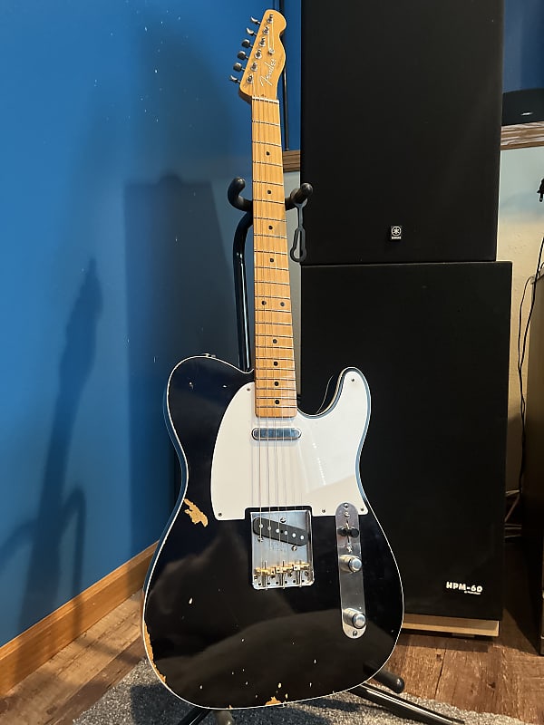 Fender Telecaster 50’s Style Partscaster - Black Nitro | Reverb