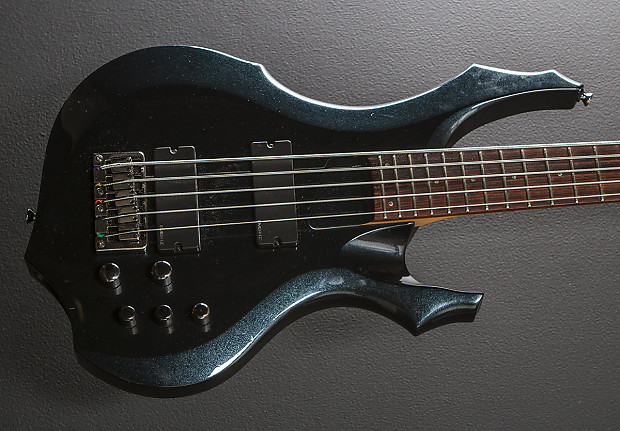 ESP LTD F-205 5 String Bass 2002 Blue Metallic | Reverb