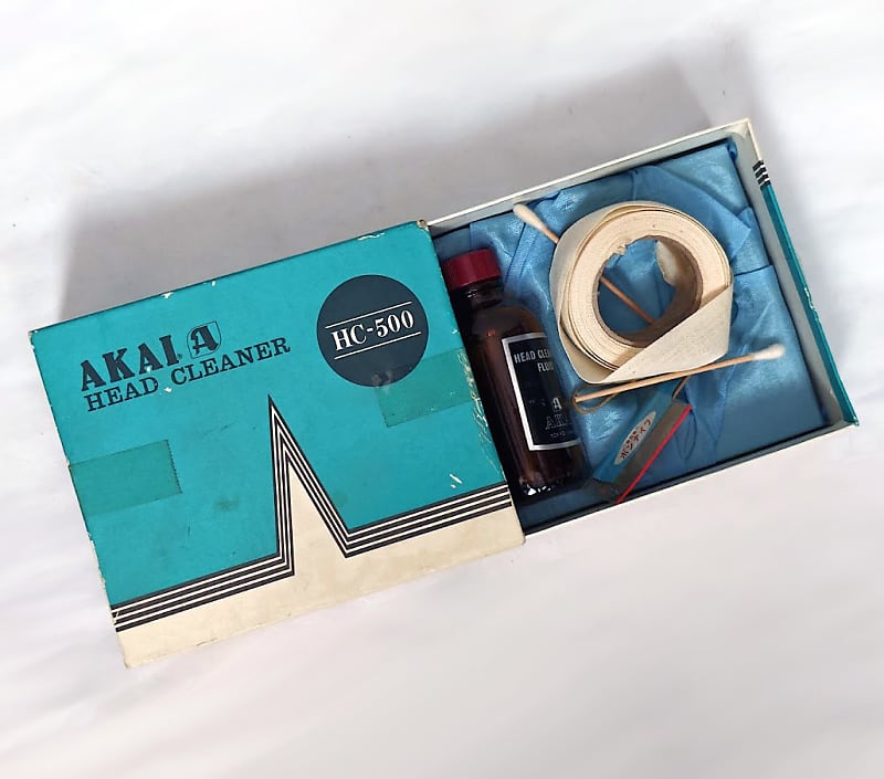 AKAI HC-500 Head Cleaner Kit Fluid, Cloth, Blade, | Reverb Australia