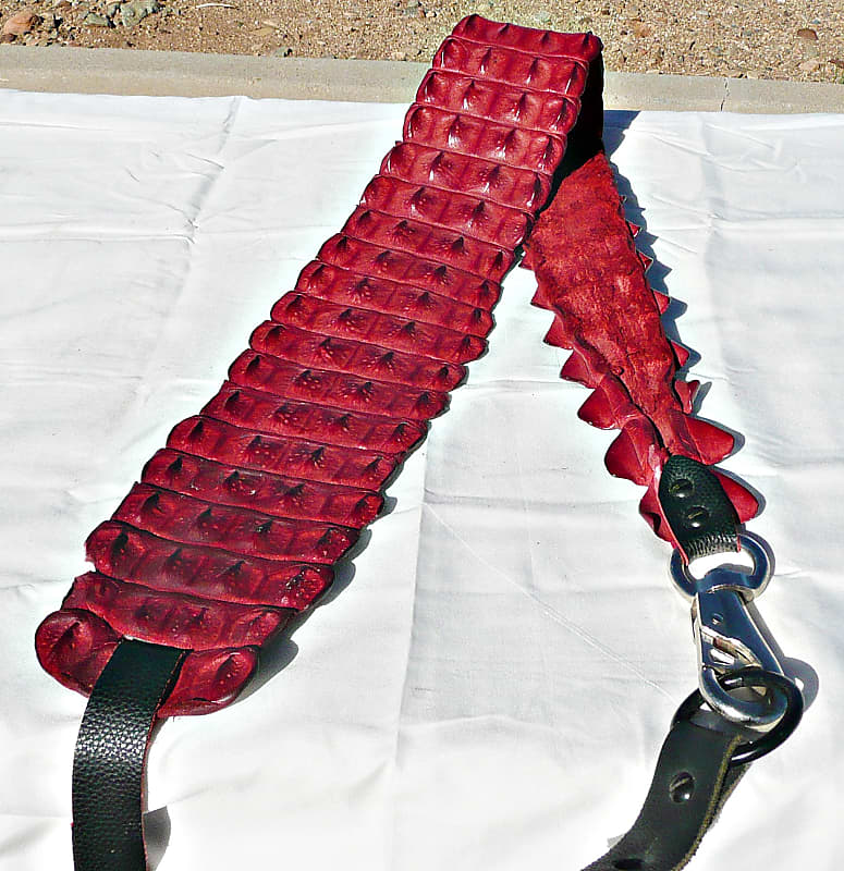Genuine Alligator Guitar Strap - HandMade in the USA - For | Reverb