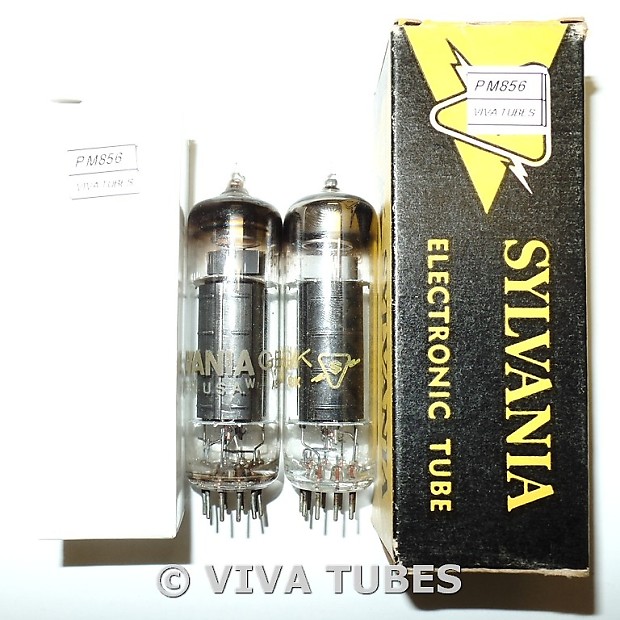 Matched Pair Sylvania USA 6BQ5/EL84 Black Plate | Reverb Australia