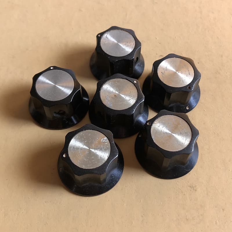 (6) 1960s-70s Kustom Amp PA Knobs Set Screw | Reverb