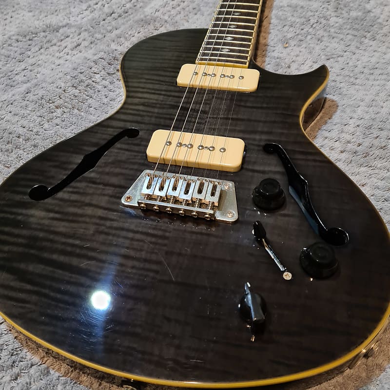 Epiphone Blueshawk Deluxe 2015 Translucent Black | Reverb