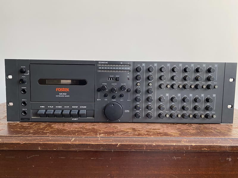 Fostex MC102 80's keyboard mixer with cassette recorder | Reverb