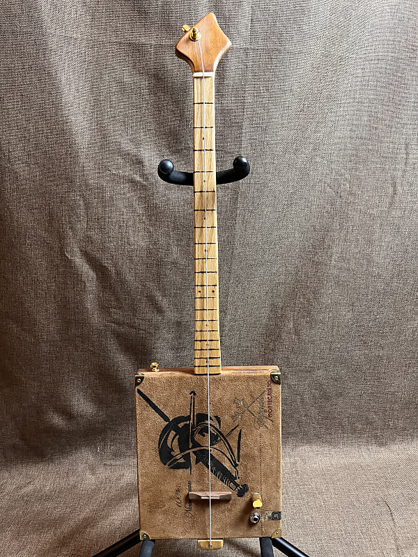 Cigar Box Guitar #035 - 23-Inch Scale 1-String Fretless | Reverb