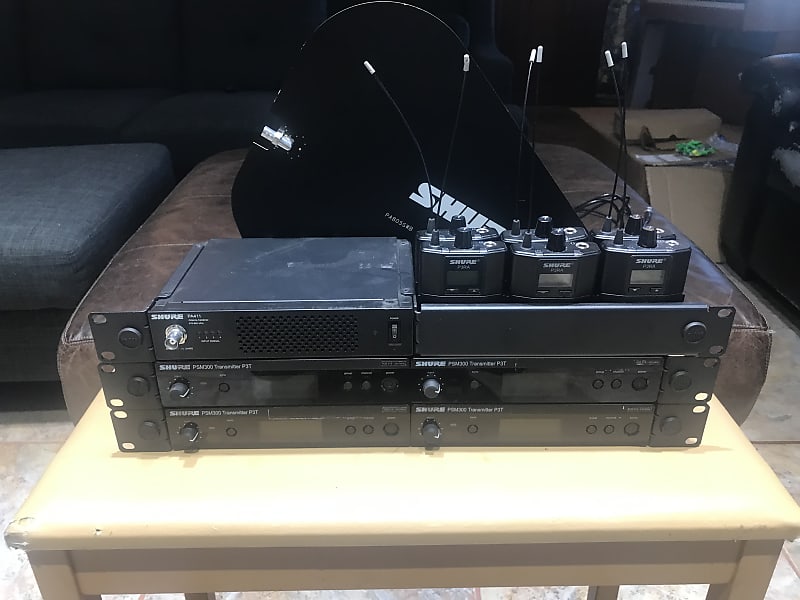 Shure Wireless In Ear Monitoring rig - 4 transmitters/6 | Reverb