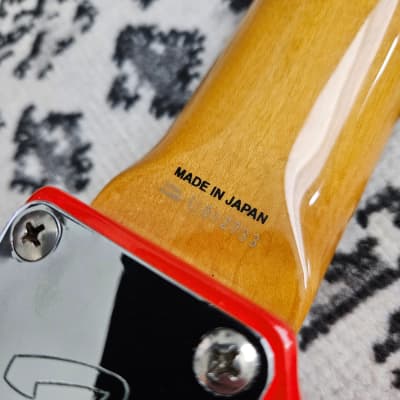 Fender MG-69 Neck/Warmoth Mustang Body Fiesta Red Kurt Cobain | Reverb