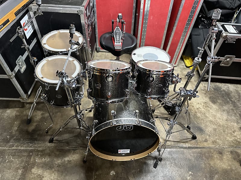 DW Performance Series 6-piece full Drum Kit w/Snare, Cymbals, | Reverb