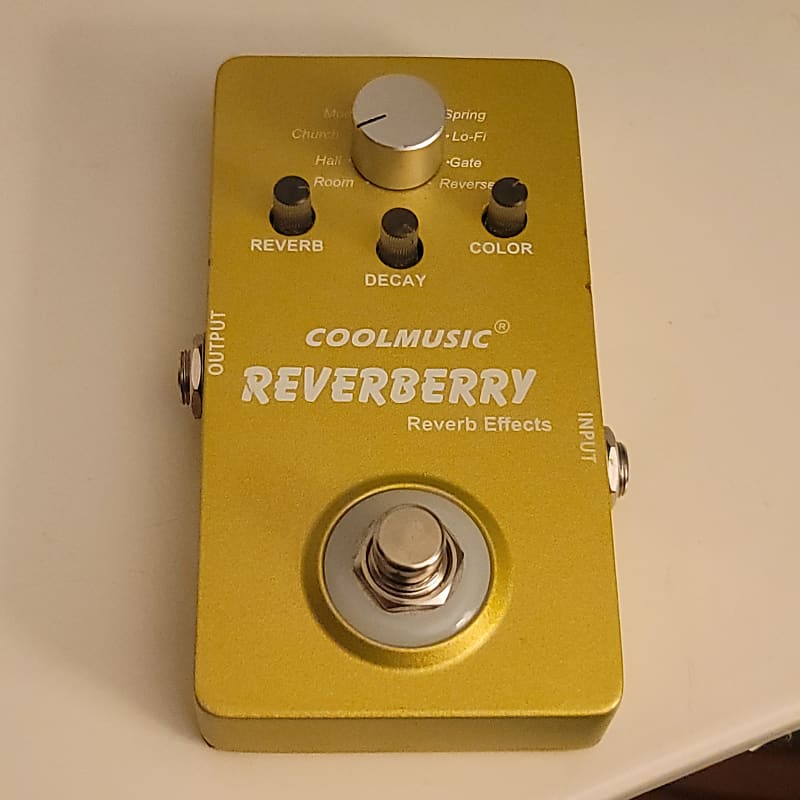 Coolmusic Reverberry Reverb/Echo/Gate Pedal - Yellow | Reverb