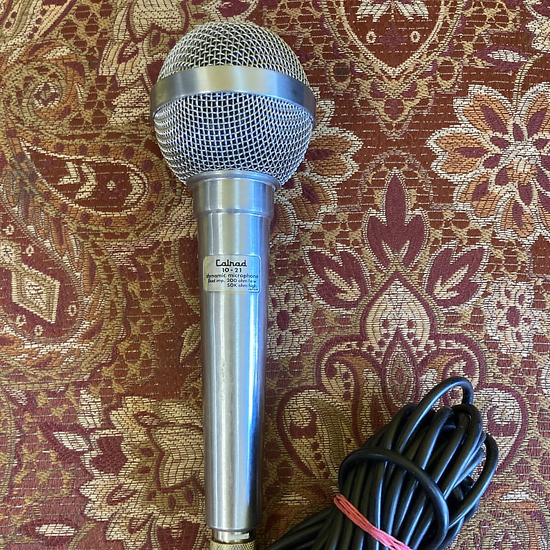 Calrad 10-21 Cardioid Dynamic Microphone 1960s - Silver | Reverb