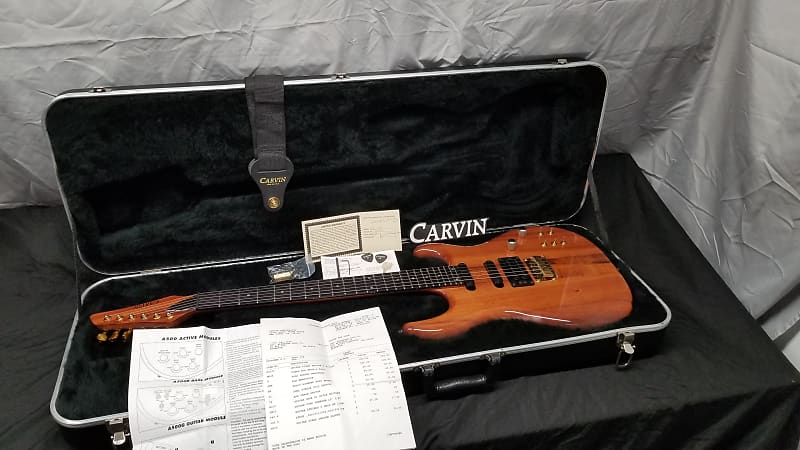 Carvin DC135 Koa Neck Thru Electric Guitar with Original | Reverb