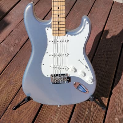 Fender Baritone Strat - Silver | Reverb