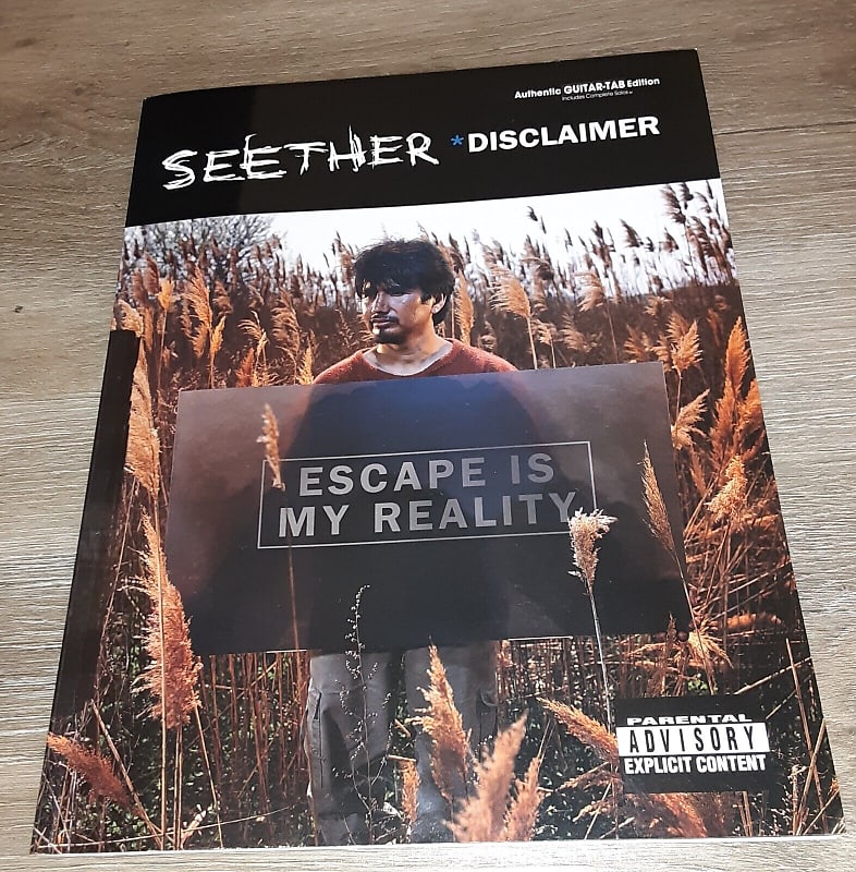 SEETHER - DISCLAIMER - GUITAR TAB BOOK - MUSIC TABLATURE | Reverb