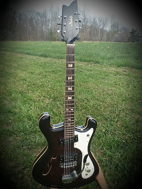 Vintage 1968 MIJ Noble Semi Hollow body Electric | Reverb Australia
