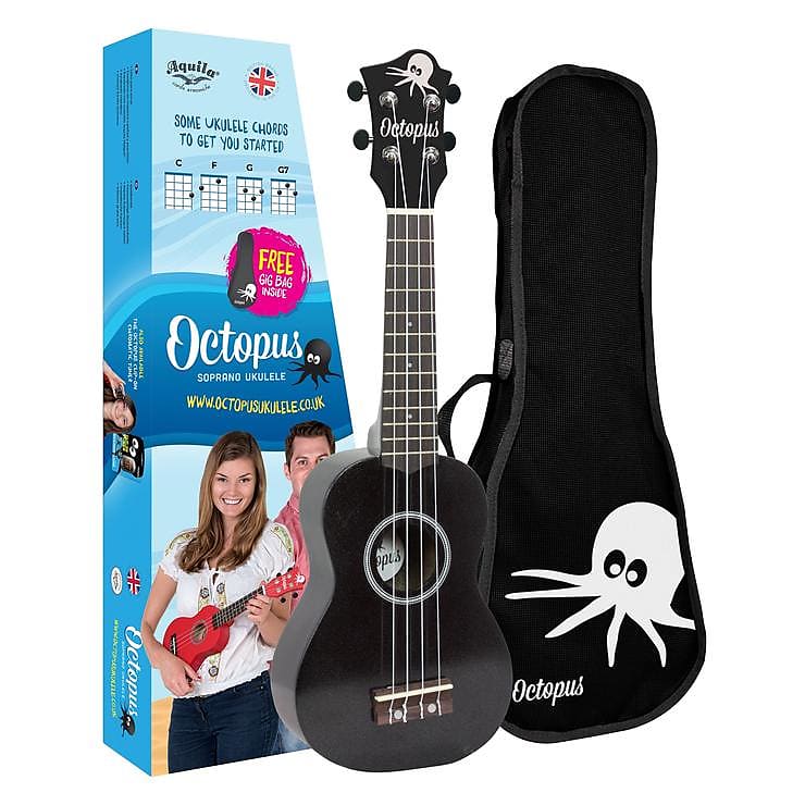 Octopus Academy Soprano Ukulele Outfit with Free Wooden Stand | Reverb