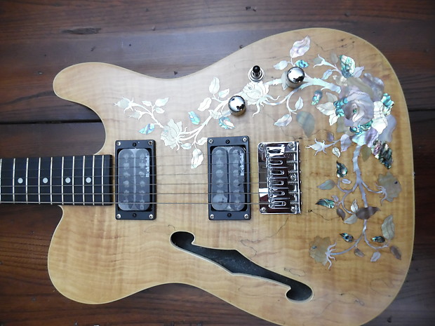 Handmade Telecaster Semi-Hollow 2015 Natural with Spalted | Reverb