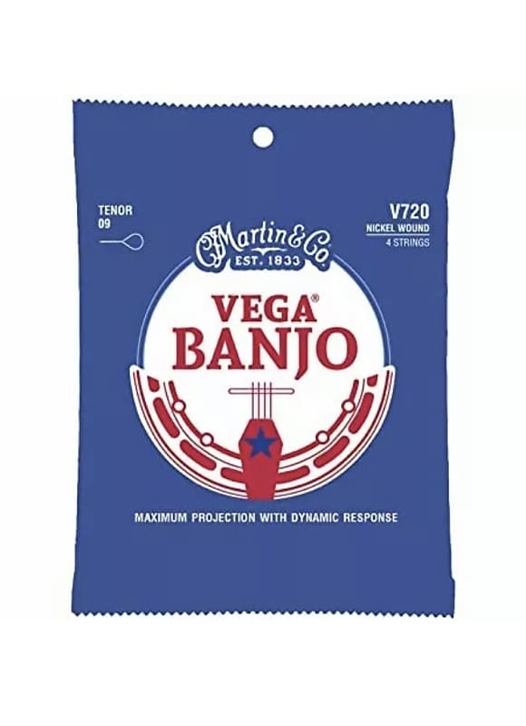 Martin V720 4 string Tenor banjo 9 gauge set | Reverb