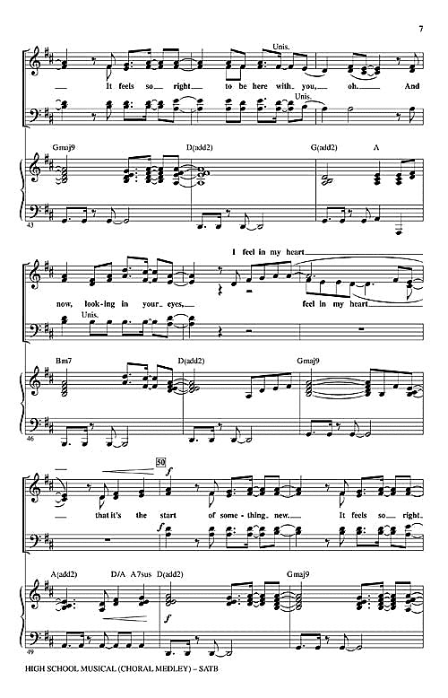 High School Musical Choral Medley Satb Arranger Audrey Snyder | Reverb
