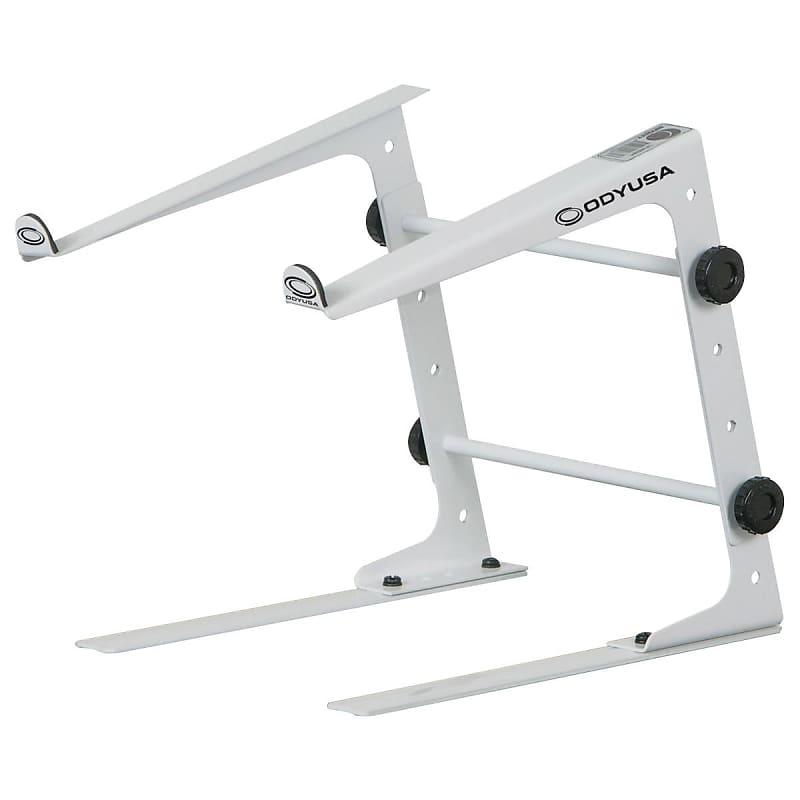 Odyssey LSTAND-SWHT White L Stand Table Top Laptop Gear Stand | Reverb