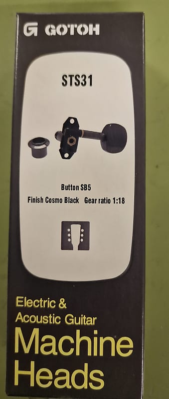 NOS Gotoh STEALTH STS31 SB5 Guitar Machine Head Set in Cosmo | Reverb