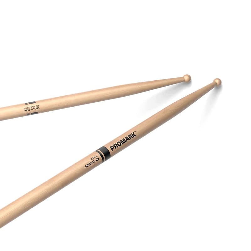 Promark Finesse 2B Maple Round Tip Drum Stick | Reverb UK