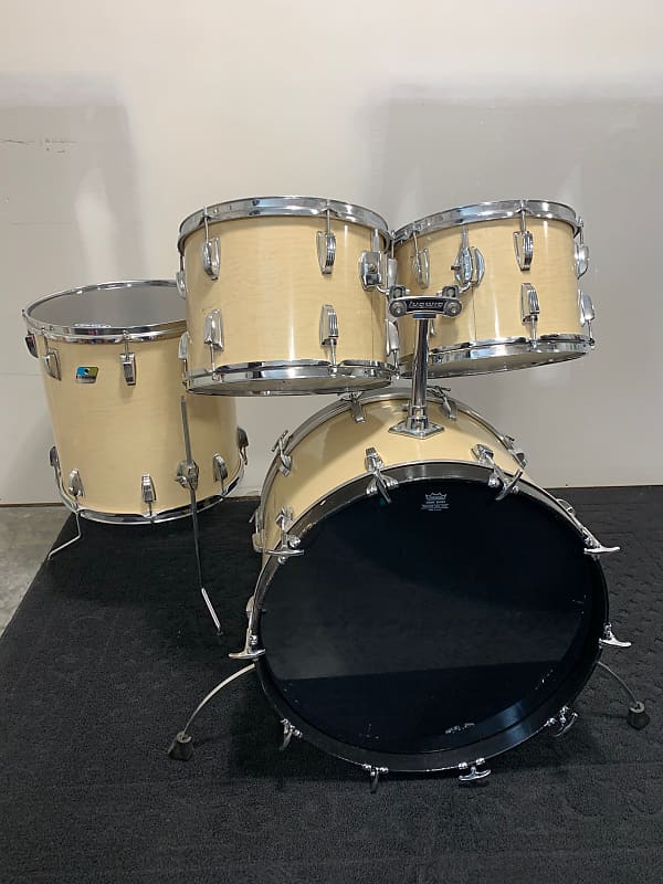 Ludwig Vintage 1980's 4 Pc. Drum Set - Natural Wrap | Reverb Canada