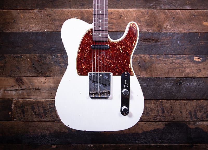 Fender Custom Shop 1964 Telecaster Relic in Aged Olympic | Reverb