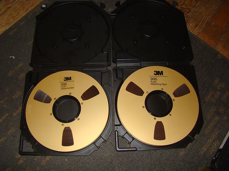 PAIR 3M 996 Reel to Reel tape 's (2) 1/2" 10" Reels + Cases | Reverb