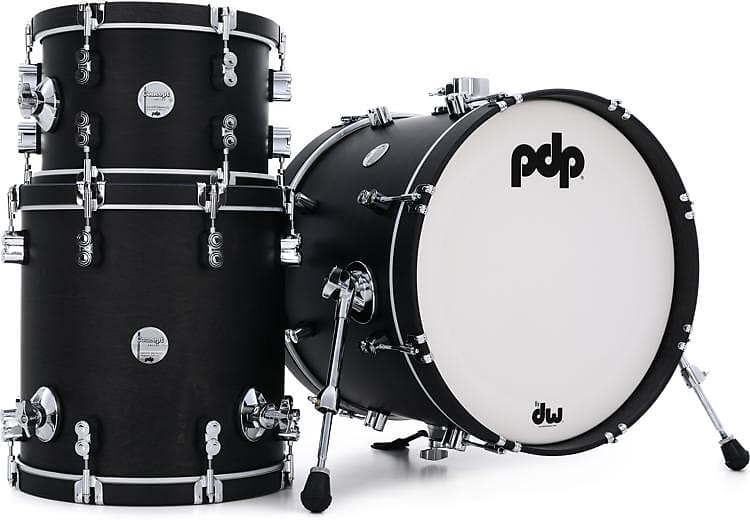 PDP Concept Maple Classic Bop Kit Ebony/Ebony Hoops | Reverb