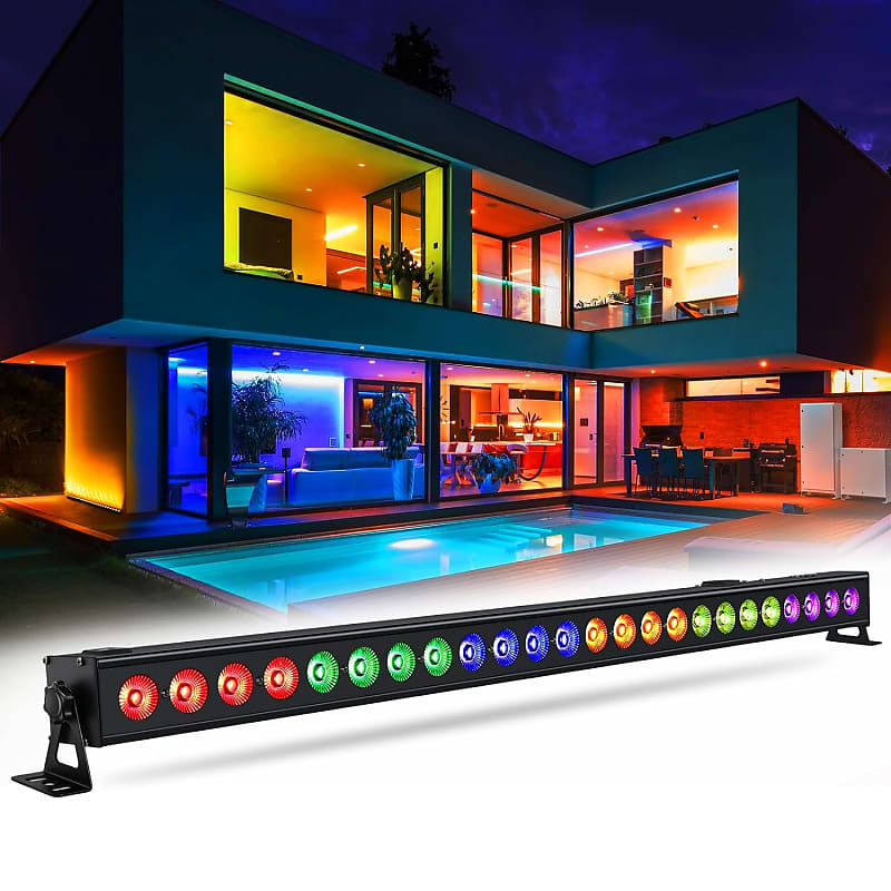 Led Stage Wash Light Bar: 24Leds 96W 4In1 Rgba Dj Light Bar | Reverb