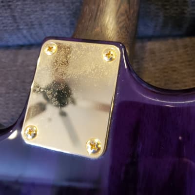 Warmoth Stratocaster Flame Purple | Reverb
