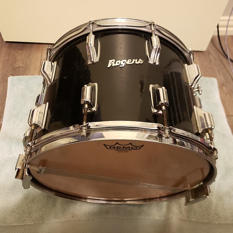 Rogers Dynasonic 14x10 Marching Snare Drum, 60's Era, Black | Reverb