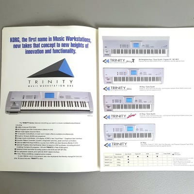 Korg Trinity Keyboard Series - Original Brochure | Reverb