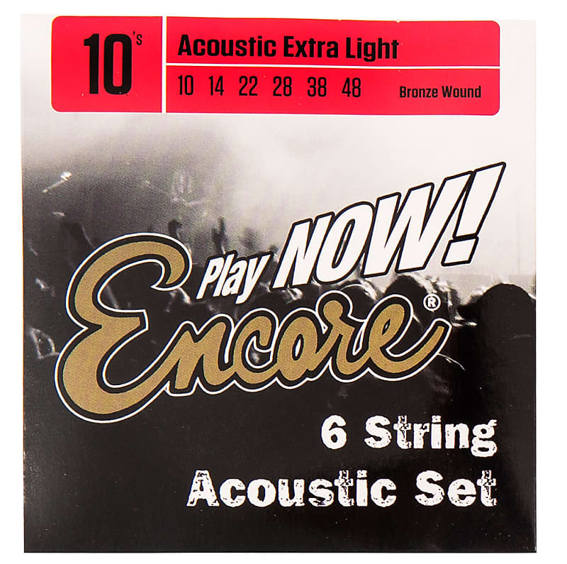 Encore Bronze Wound Acoustic Guitar String Set ~ Extra Light | Reverb