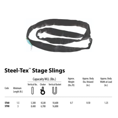 ProX XT-SLINGR09 9ft SpanSet slings truss rigging SteelTex | Reverb