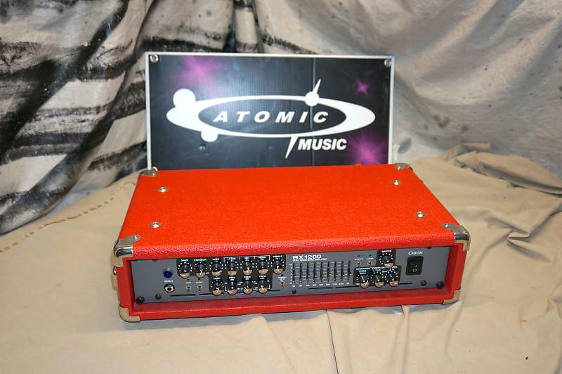 Carvin BX1200 Dual Mono Bass Amplifier Head Red | Reverb