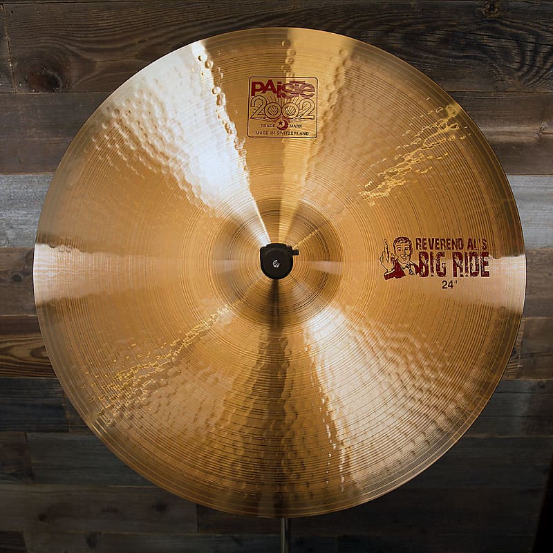 PAISTE 24'' 2002 REVEREND AL's BIG RIDE CYMBAL (ALEX VAN | Reverb