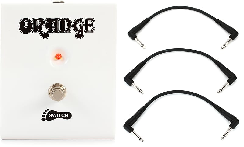 Orange FS-1 Single Button Footswitch Bundle with D'Addario | Reverb