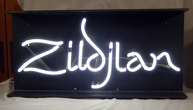 RARE Zildjian Cymbals Promotional White Neon Sign - One of a | Reverb