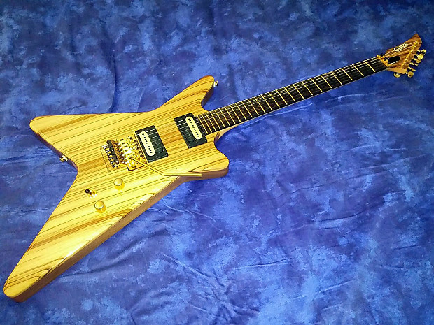 Carvin / Kiesel V220 Zebrawood top Walnut body guitar | Reverb