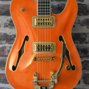 Fender Archtop Telecaster Orange Chicken Gretsch hybrid Paul | Reverb