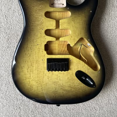 Warmoth Stratocaster Chambered Body, Birdseye Maple on Maple, | Reverb