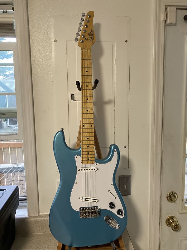 Schecter Traditional Standard - Lake Placid Blue w/ Maple | Reverb