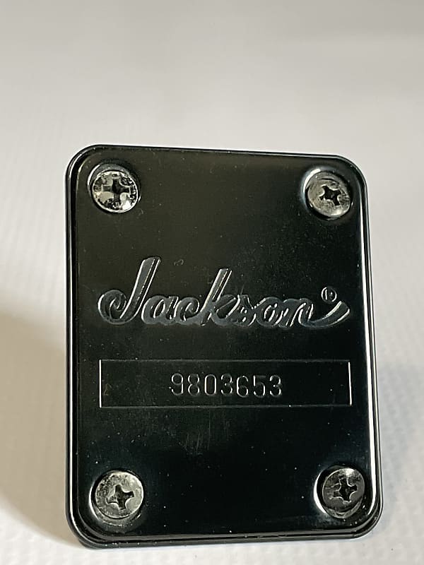 2007 Made in Japan Jackson DXMG Dinky Guitar Black Neckplate | Reverb