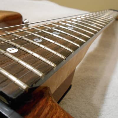 2tek Strat Style, RARE 6-string Electric Guitar Koa/Mahogany, | Reverb